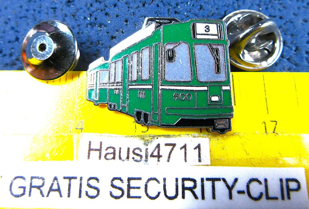 BASEL PIN BVB TRAM NO.3 500 ENAMEL KLEIN-FEIN-EDEL 23mm (Gebraucht) in ...