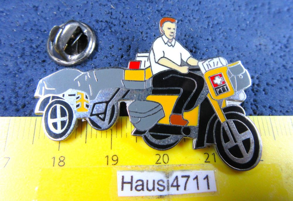 PTT POST MOPED MIT ANHÄNGER BRIEF-PÖSTLER ENAMEL PIN (Gebraucht) in ...