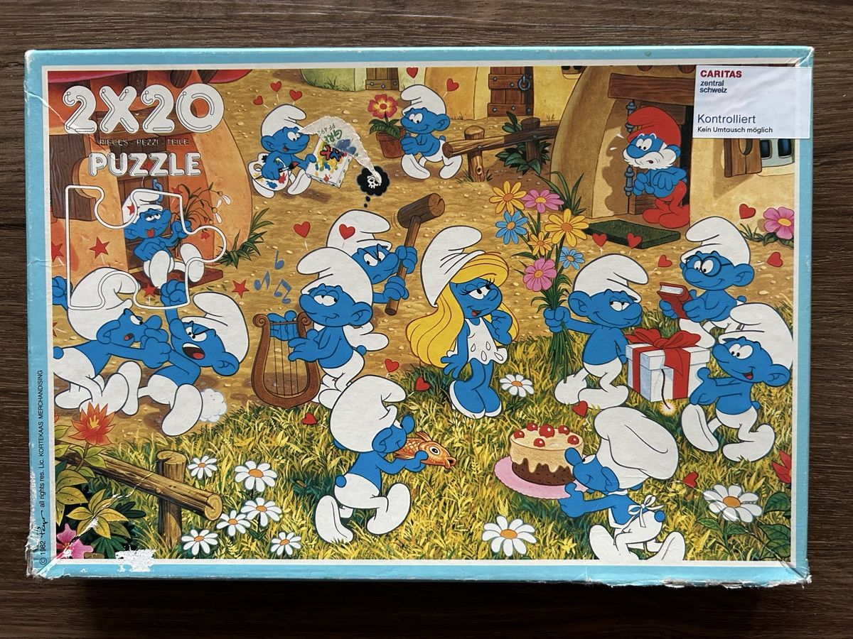 Schlümpfe Puzzle 2x20 Teile, Vintage, Komplett (Gebraucht) in Wolhusen ...
