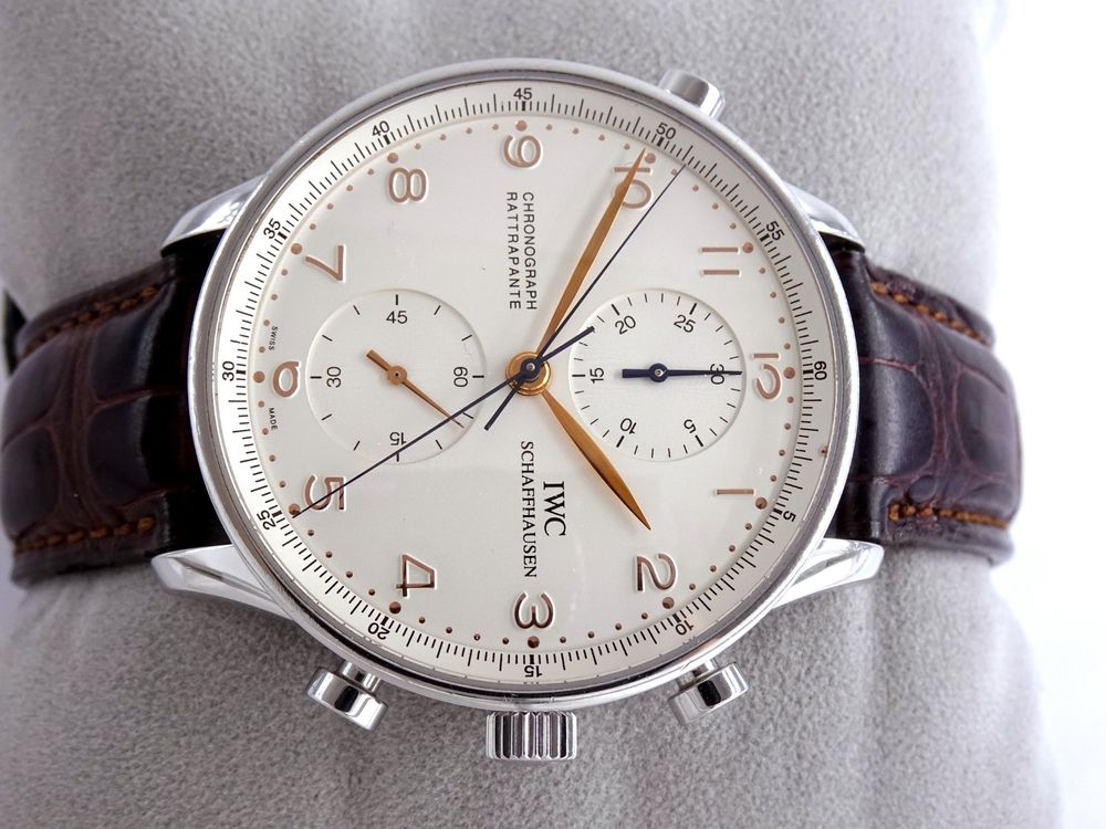 IWC PORTUGIESER RATTRAPANTE REF. IW3712 HANDAUFZUG HERRENUHR (Gebraucht ...