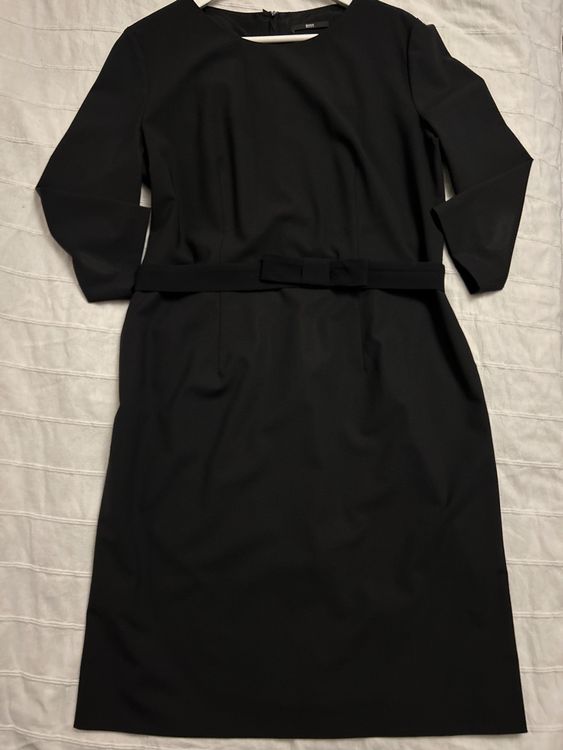 Hugo Boss Cocktail Party Kleid black 3/4 Ärmel Gurt top neu | Kaufen ...