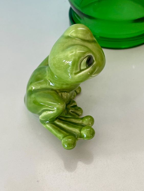 Vintage Frosch aus Porzellan von Geobel West Germany | Kaufen auf Ricardo