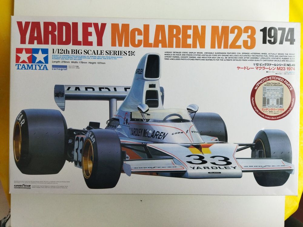 Yardley McLaren M23 F1 1974 von Tamiya (Neu und originalverpackt) in La Chaux-de-Fonds für CHF ...