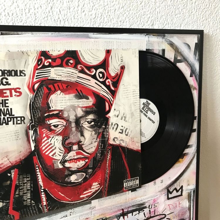 Notorious BIG Pop Art Vinyl Kunst Bild Rap Hip Hop Urban (Neu (gemäss ...