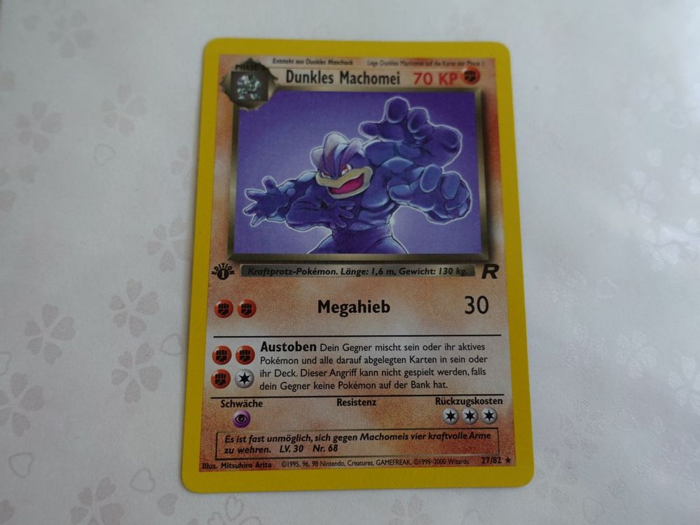Machomei Pokemon Karte - 1st EDITION (Gebraucht) in Ettiswil für CHF 12 ...