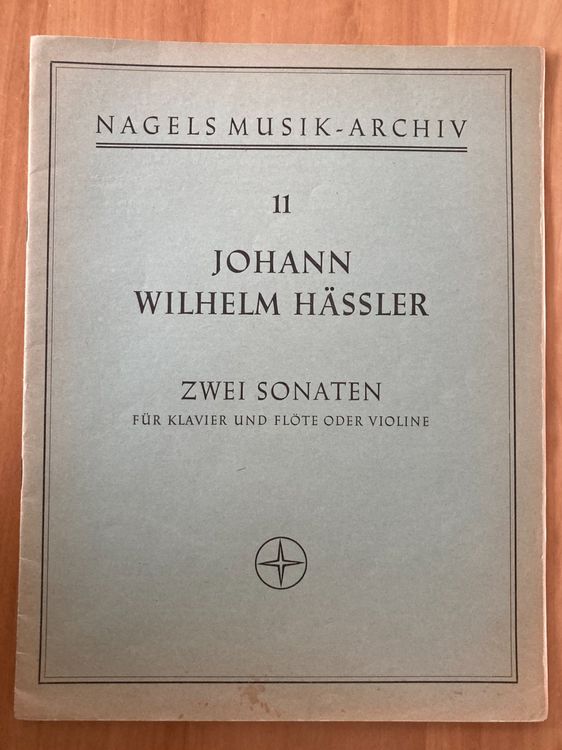 Johann Wilhelm Hässler Zwei Sonaten für Klavier + Flöte Viol (Gebraucht ...