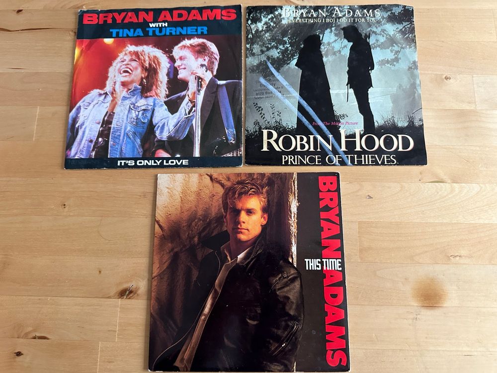 BRYAN ADAMS tolle Singles 7" TINA TURNER 80's ROBIN HOOD | Kaufen auf Ricardo