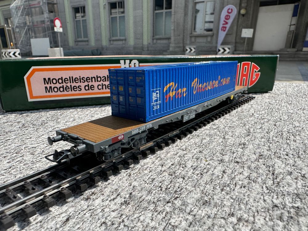 HAG H0 AC SBB Sgs mit 40" SeeContainer HAR VAESSEN | Kaufen auf Ricardo