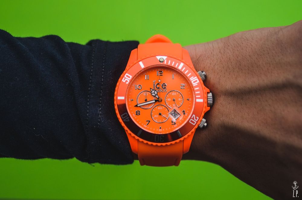 ICE watch Orange Chronograph "Snowflakes in to the crystal" (Gebraucht ...