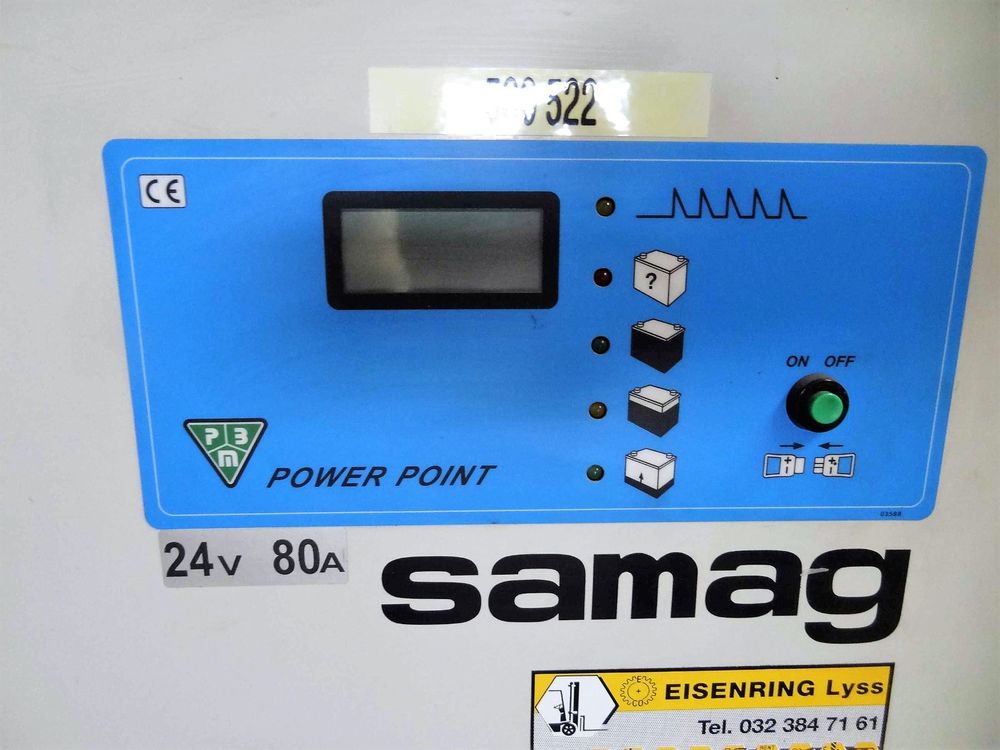 Samag Ladegerät 24VAC/80A & Bull Nass Panzerplattenbatterie | Kaufen ...