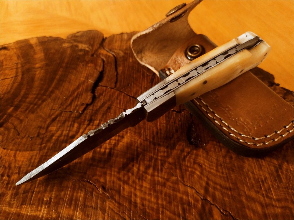 B - Damastmesser Klappmesser Knife Damast Damascus folding (Neu und ...