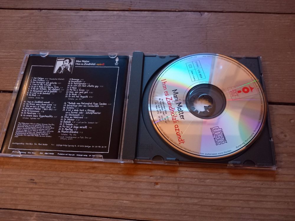 CD Mani Matter " i han es Zündhölzli azündt..." | Kaufen auf Ricardo