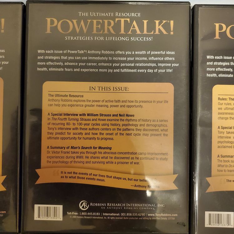 POWER TALK Strategies for Lifelong Success - Anthony Robbins (Gebraucht ...