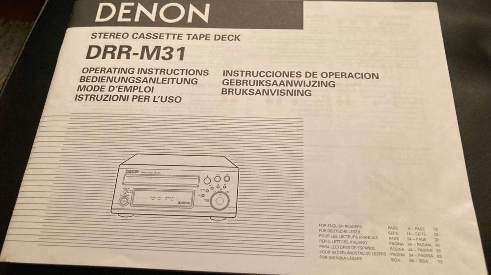 Stereoanlage Denon CD Receiver UD-M31,Stereo Tape Deck DRR-M | Kaufen ...