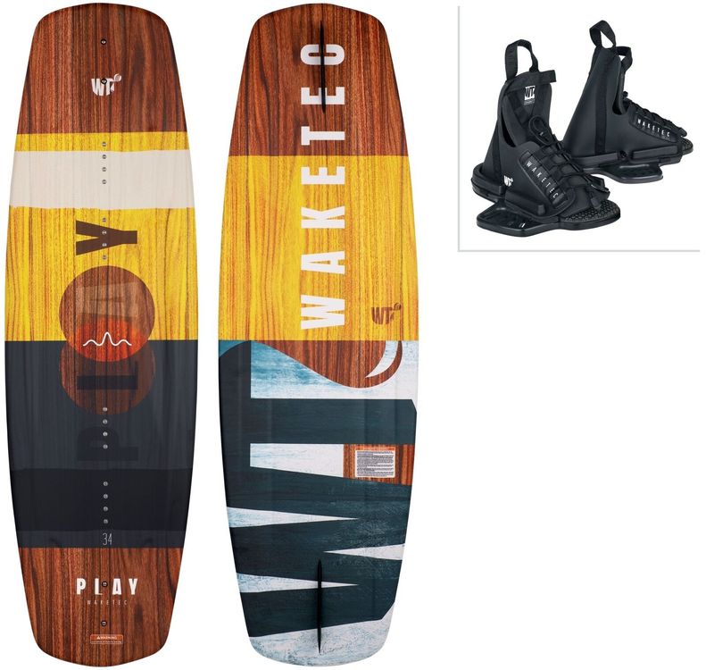 WAKETEC Wakeboard-Set Play mit Bindung OnSet Anfänger-Fortge | Kaufen ...