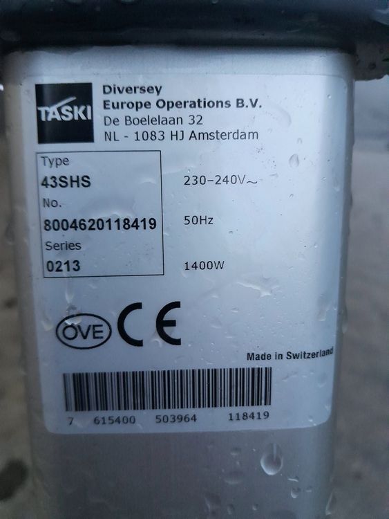 Einscheibenmaschine Taski Ergodisc 43SHS (Gebraucht) in Menzingen für ...