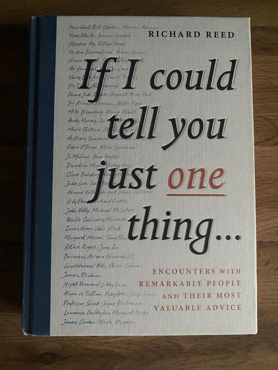 If I could tell you just one thing - Richard Reed (Neu (gemäss ...