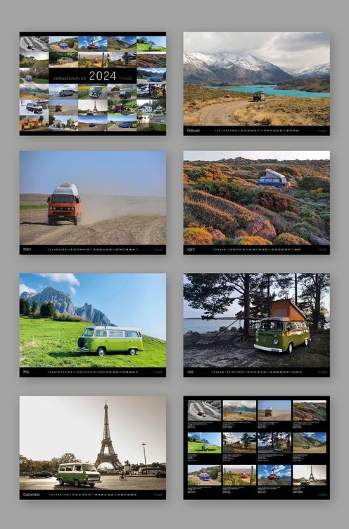 VW Bus Kalender A3 2024 | Kaufen auf Ricardo