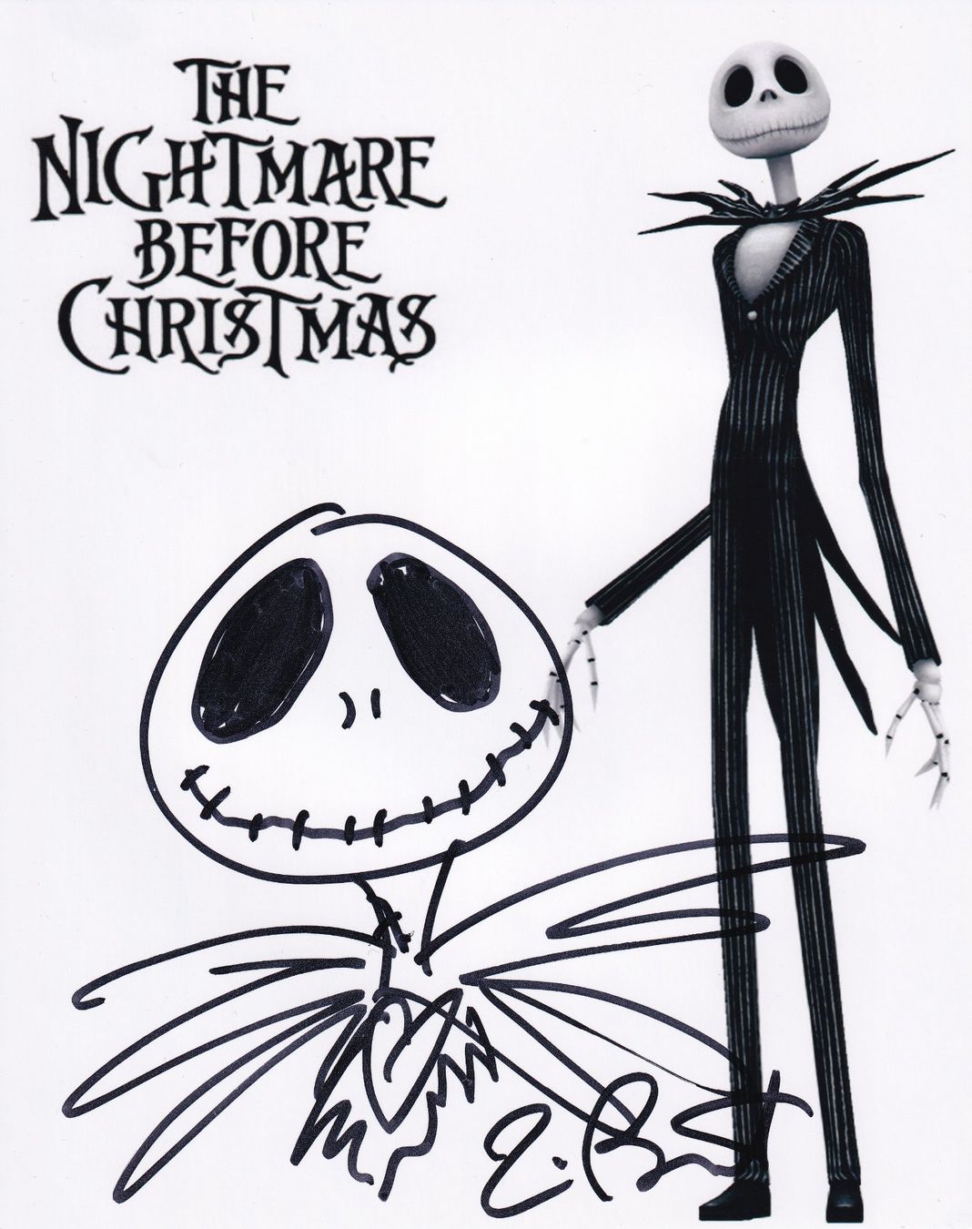 TIM BURTON - handsigniertes Grossfoto (20 x 25 cm) mit COA (Gebraucht ...