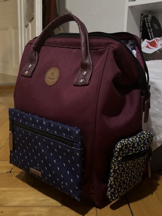 Sac de voyage CABIA aubergine 23l + 2 pochettes assorties (D'occasion ...