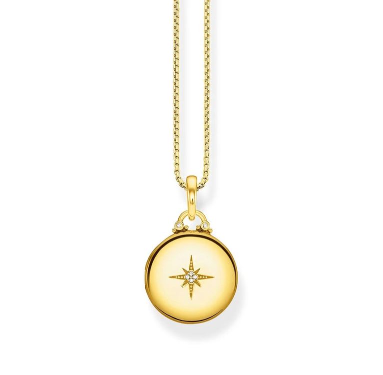 Kette Mit Medaillon Gold