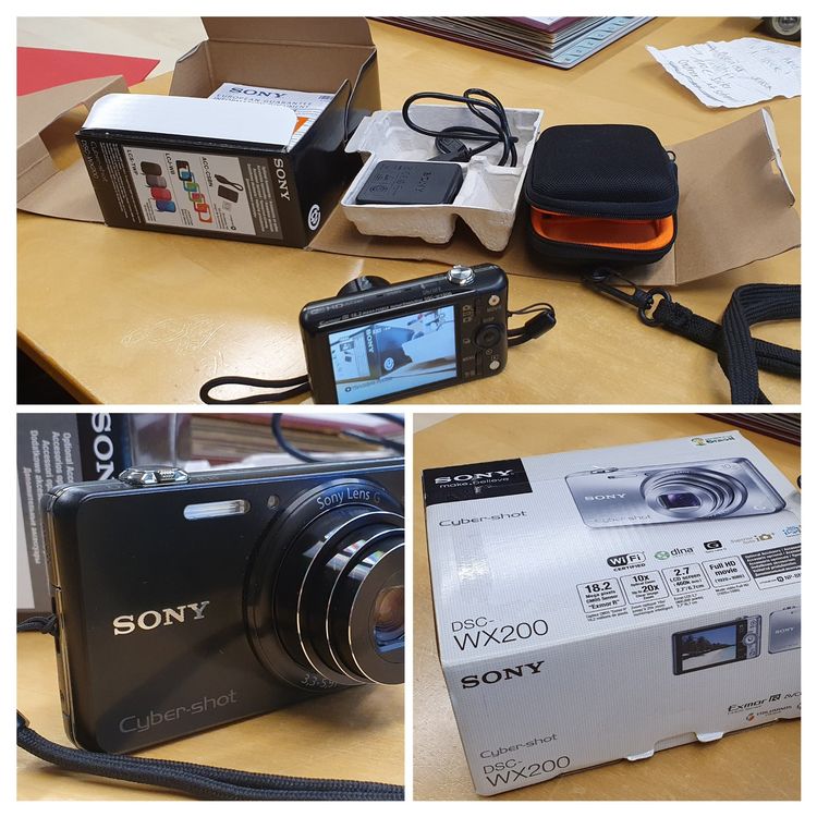 SONY Cyber-shot DSC-WX200 - schwarz mit Softcase - fast Neu (Gebraucht ...