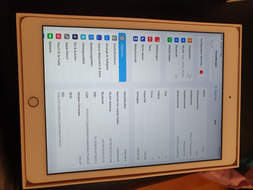 Ipad 7 cellular Wifi 128 GB Gold (Gebraucht) in Zürich für CHF 270 ...