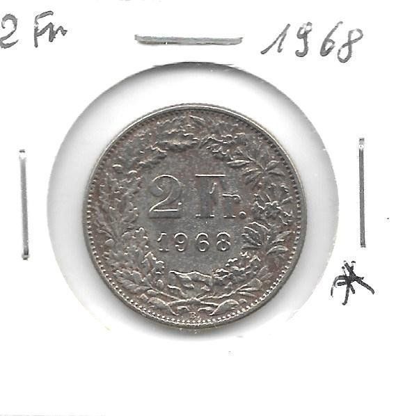 Monnaie Suisse 2 Fr 1968 | Kaufen auf Ricardo