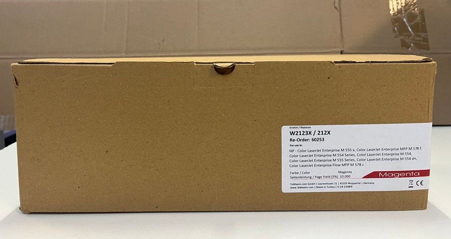 Rote Toner zu HP Color Laserjet M554/M555/M578, 212X/W2123X (Neu und ...