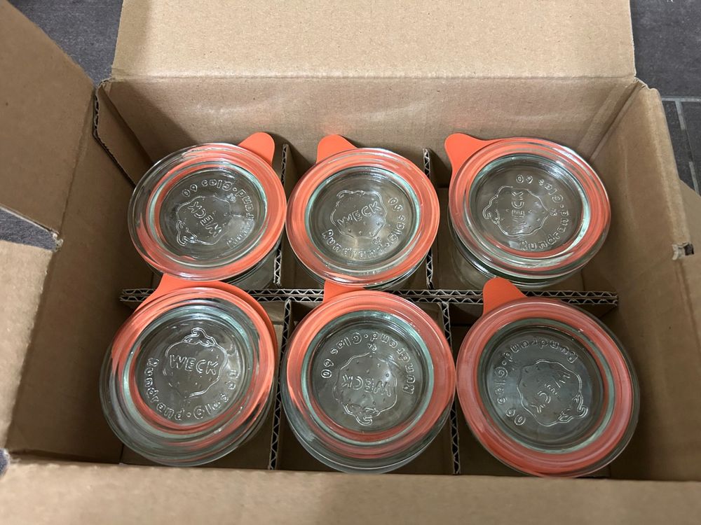 WECK - 6 x 80ml Sturzglas mit Glasdeckel | Kaufen auf Ricardo