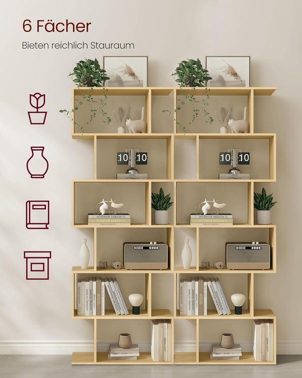 2er Set Bücherregal Mit 6 Ebenen Standregal Büroregal OSIRIS | Kaufen auf Ricardo