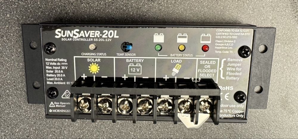 SunSaver-20L Solarladeregler 12V/20A - Top Zustand! (Gebraucht) in ...