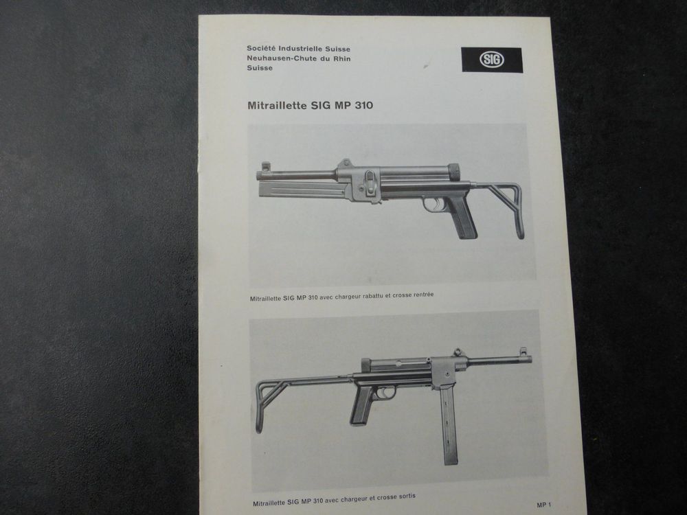 Mitraillette SIG MP310 (Gebraucht) in Rüthi (Rheintal) für CHF 59 – mit ...