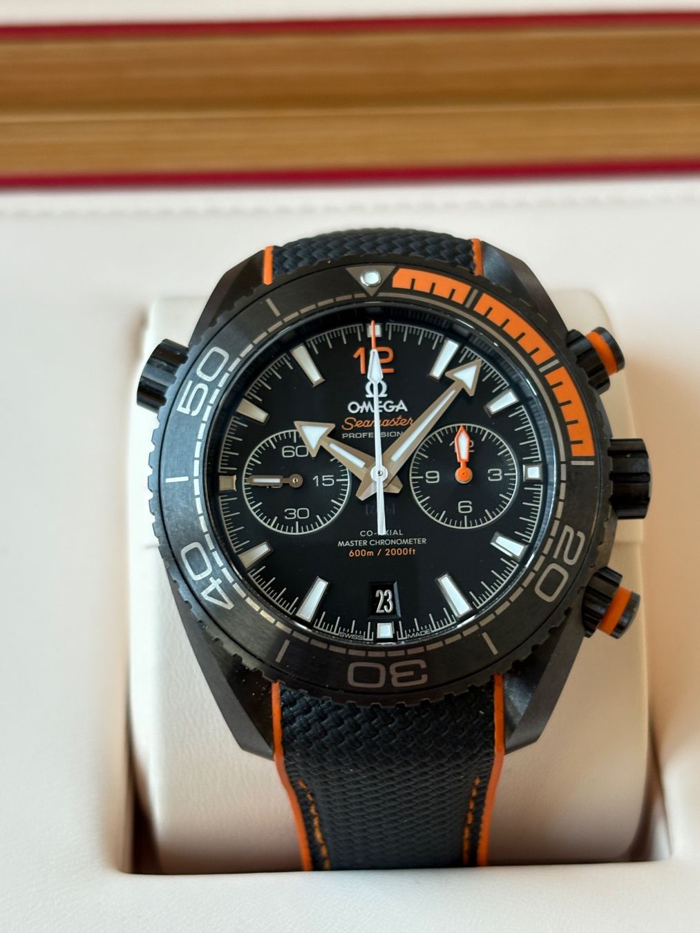 OMEGA Seamaster Planet Ocean Deep Black Fullset mit Garantie (Gebraucht ...