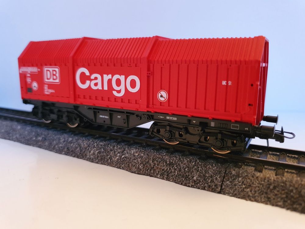 Teleskophaubenwagen / Shimmns 708 der DB-AG DB Cargo / 1:87 (Neu und ...