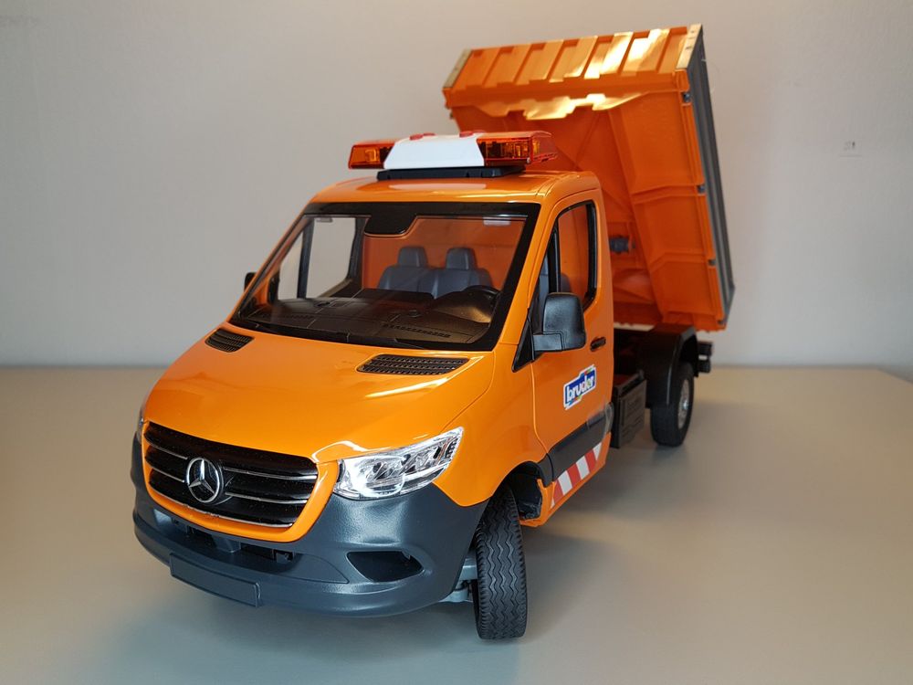 MERCEDES SPRINTER Rc elektrischer Kipper mit Lichtern -Sound (Neu ...