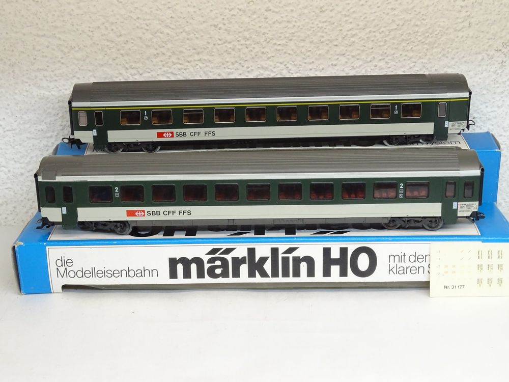 Märklin 4123 + 4216 SBB/CFF Personenwagen, H0,WS/AC,OVP (Gebraucht) in Wohlen AG für CHF 21 ...