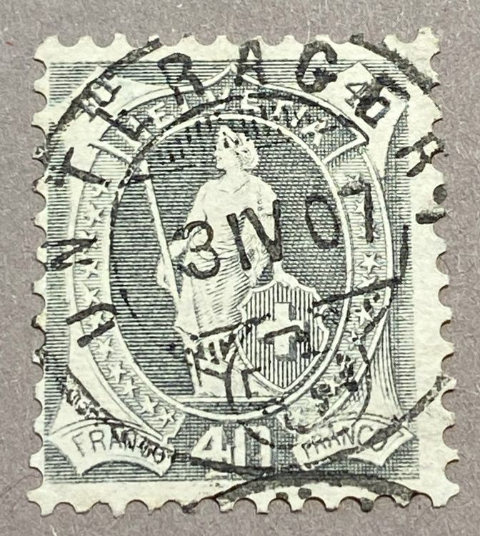 89A Vollstempel Unterägeri SBK 300.- (Gebraucht) in Steinhausen für CHF ...