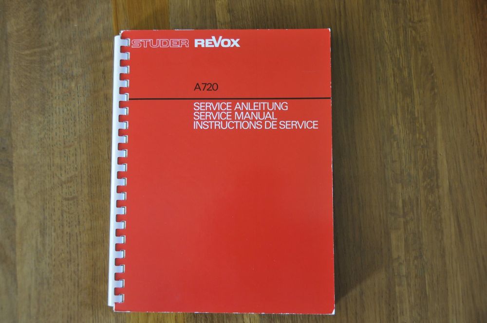 Revox Service Manual A720 (Neu (gemäss Beschreibung)) in Lausen für CHF ...