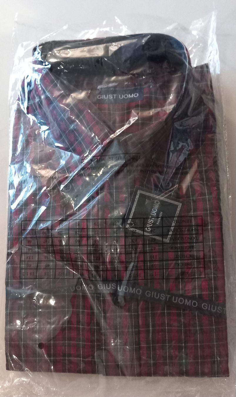 chemise 100% coton longues manches T 42 "Giust Uomo" (Neuf avec ...