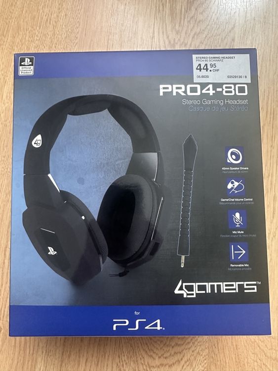 Neues 4Gamers PRO4-80 Stereo Gaming Headset für PS4 (Neu (gemäss Beschreibung)) in Näfels für ...