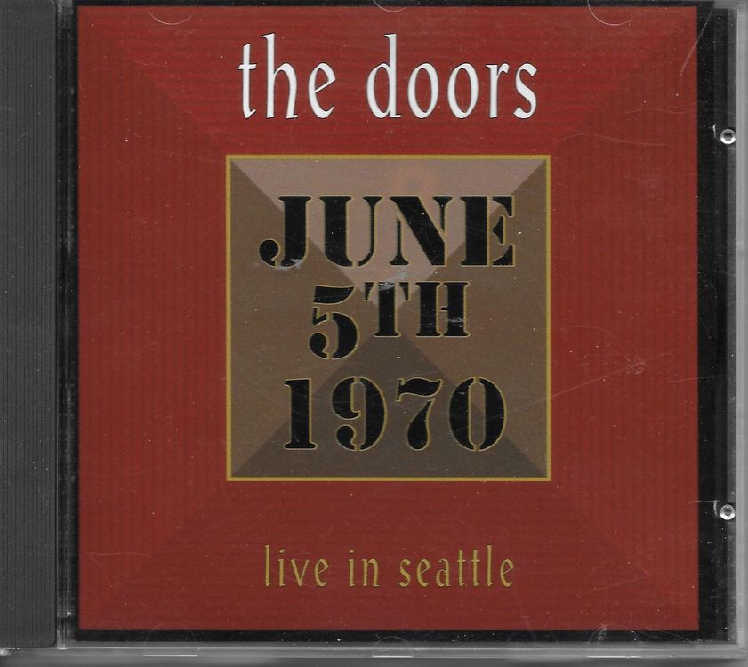 THE DOORS "June 5th 1970 - Live in Seattle" CD 1992 (Gebraucht) in ...