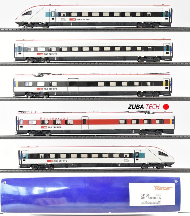 Roco 63150 Triebzug RABDe 500 ICN 5-tlg SBB H0 GS Analog OVP (Neu ...
