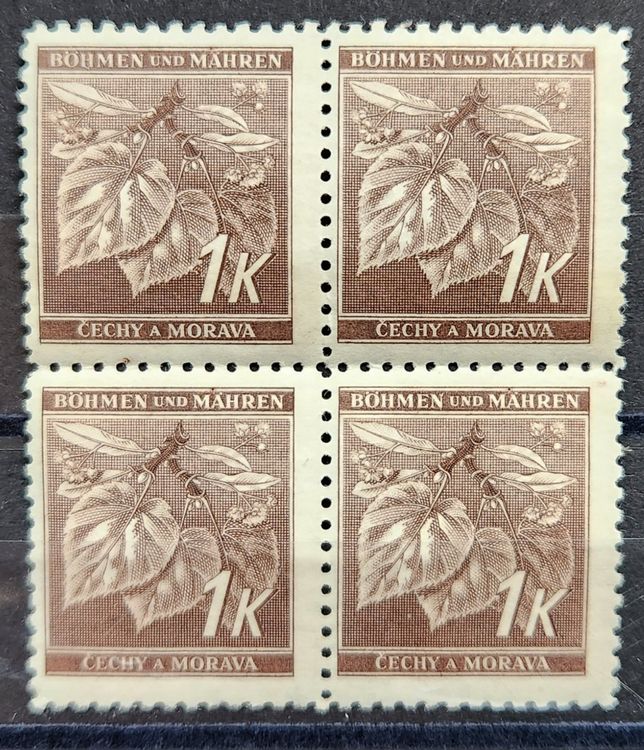 Deutsche Besetzung/Böhmen und Mähren-Mi 67 Viererblock ** (Neu und originalverpackt) in Hittnau ...