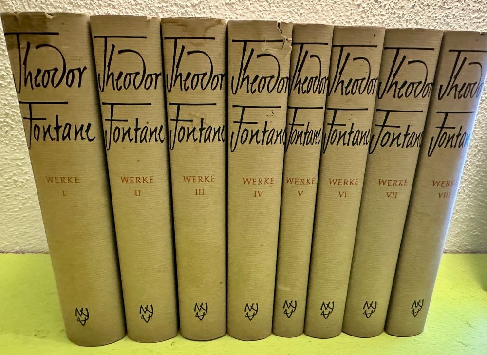 Theodor Fontane: Sämtliche Werke 1–8. Nymphenburger 1959 (Gebraucht) in ...