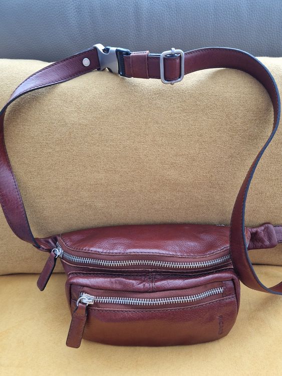 Sac banane PICARD en cuir brun (cognac - parfait pour l'été! (Neuf ...