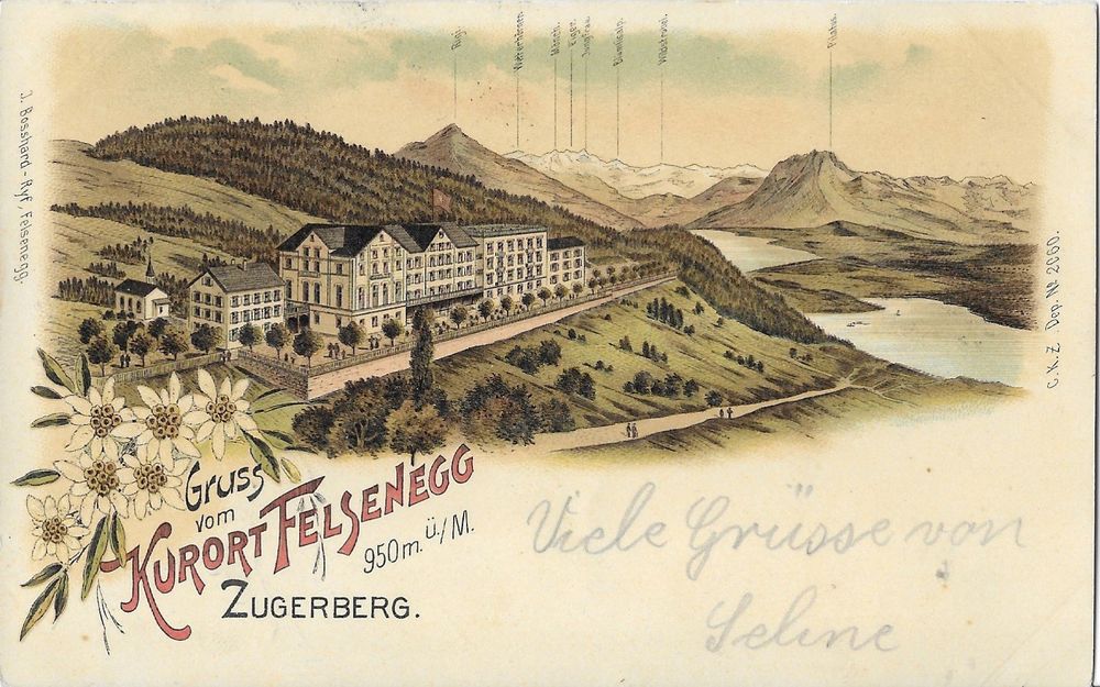 Karte Zugerberg (Kurort Felsenegg 1899) | Kaufen auf Ricardo