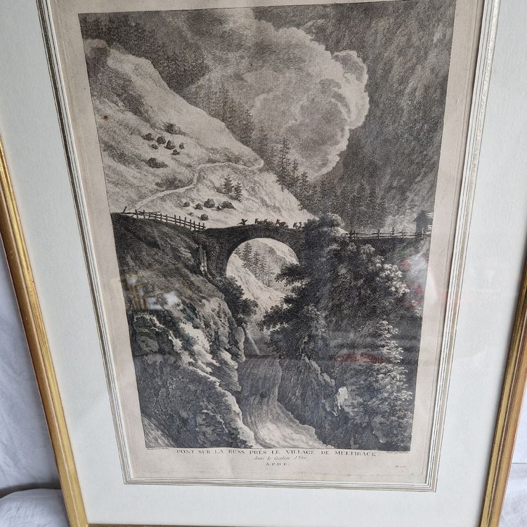 Stich Uri antik gross, über das Eck vergoldet | Kaufen auf Ricardo