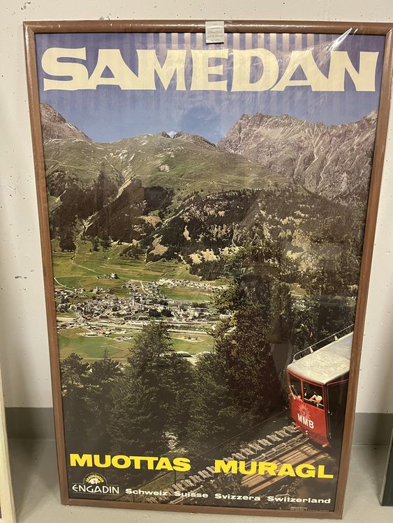 Vintage Plakat Samedan - 1966 (Gebraucht) in Dättwil AG für CHF 199 ...
