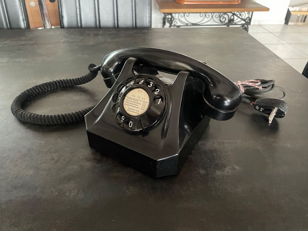 Téléphone Vintage Zenith Modèle 50 Bakélite Noir (Gebraucht) in ...